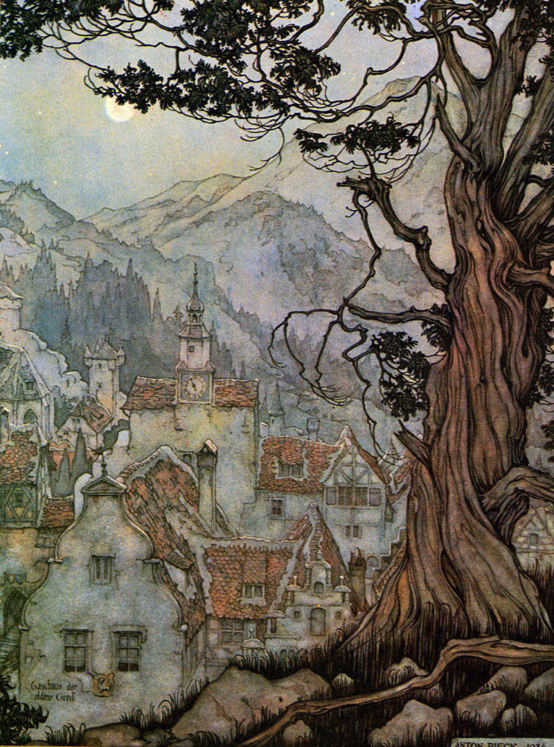Anton pic Evening city, 1934 : Descriptif de l'œuvre | Artchive