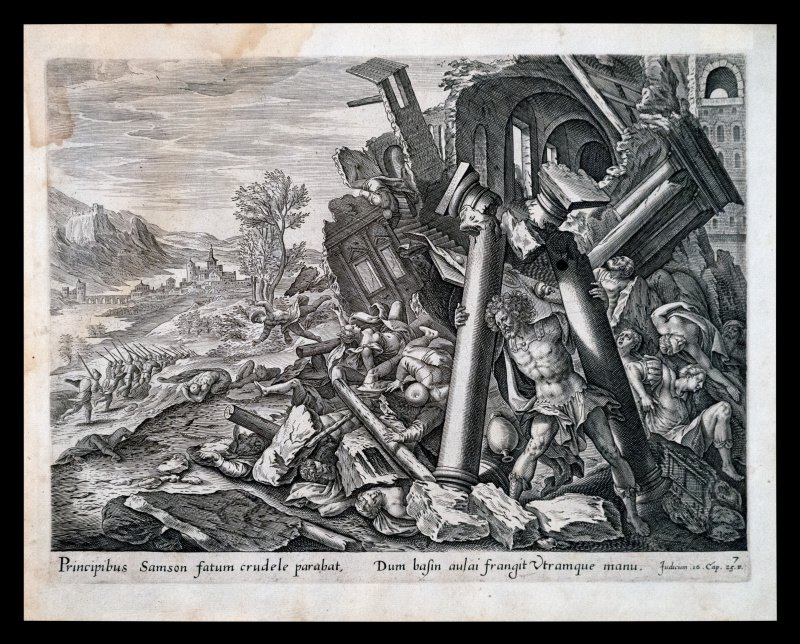 Адриан Колларт Samson Destroying the Columns of the Temple of the ...