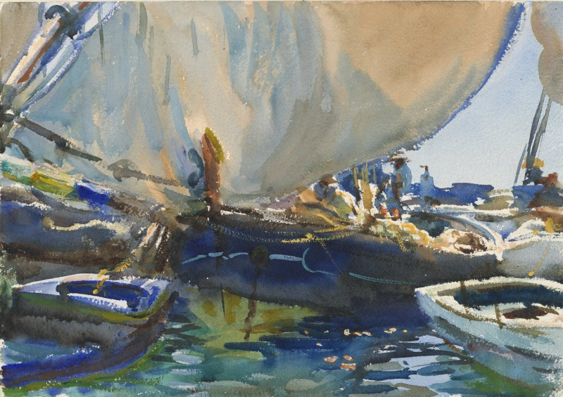 John Singer Sargent Bateaux avec des melons, 1908, 51×36 cm ...