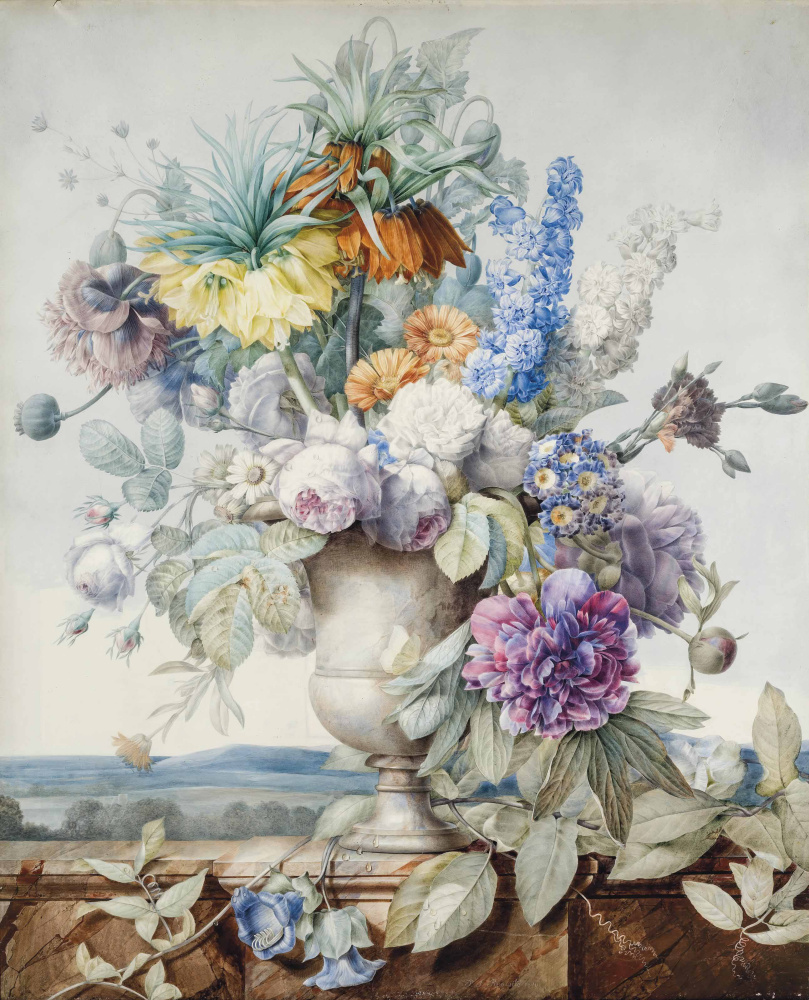 Buy a digital copy: Pierre-Joseph Redoute - Un ramo de flores en un ...