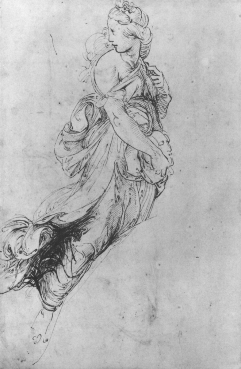 Buy digital version: The girl with the mask. Study for the Muse ...