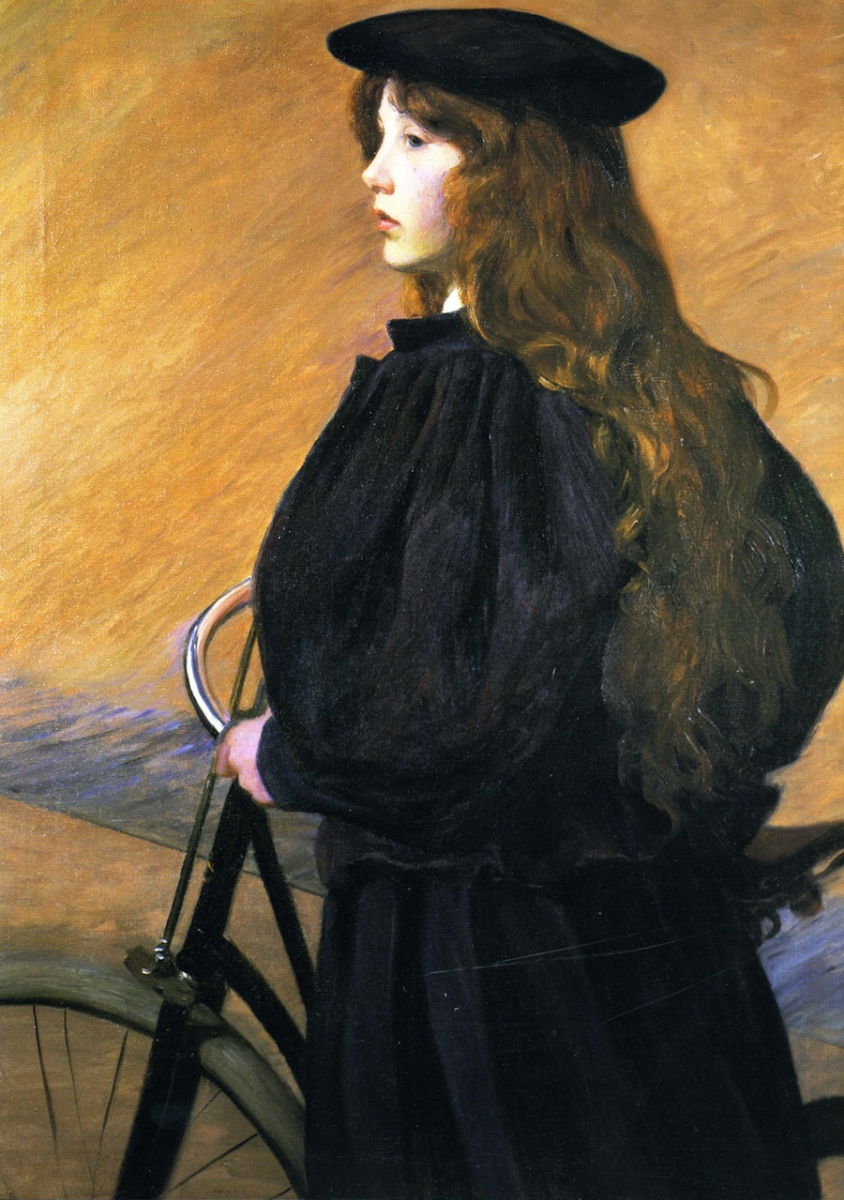 Lila Cabot Perry Jeune cycliste, 1895, 76×99 cm : Descriptif de l'œuvre ...