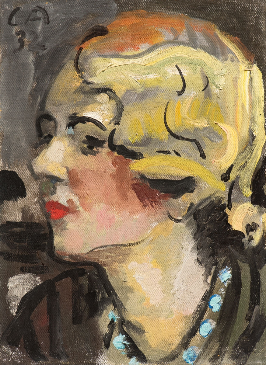 Cuno Amiet Portrait d'une blonde, 1932, 16×22 cm : Descriptif de l ...