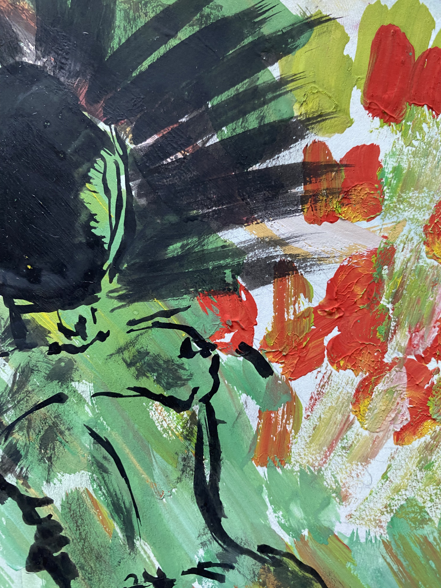 %ccc / She began to collect puzzles - {$M} Drawing, XXI, 21×29 cm by ...