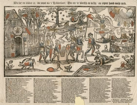 The Land of Cockaigne: a utopian world on earth full of meal and ...