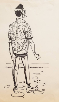 The monk and the Abbot. Illustration of the novels of Boccaccio, "the ...