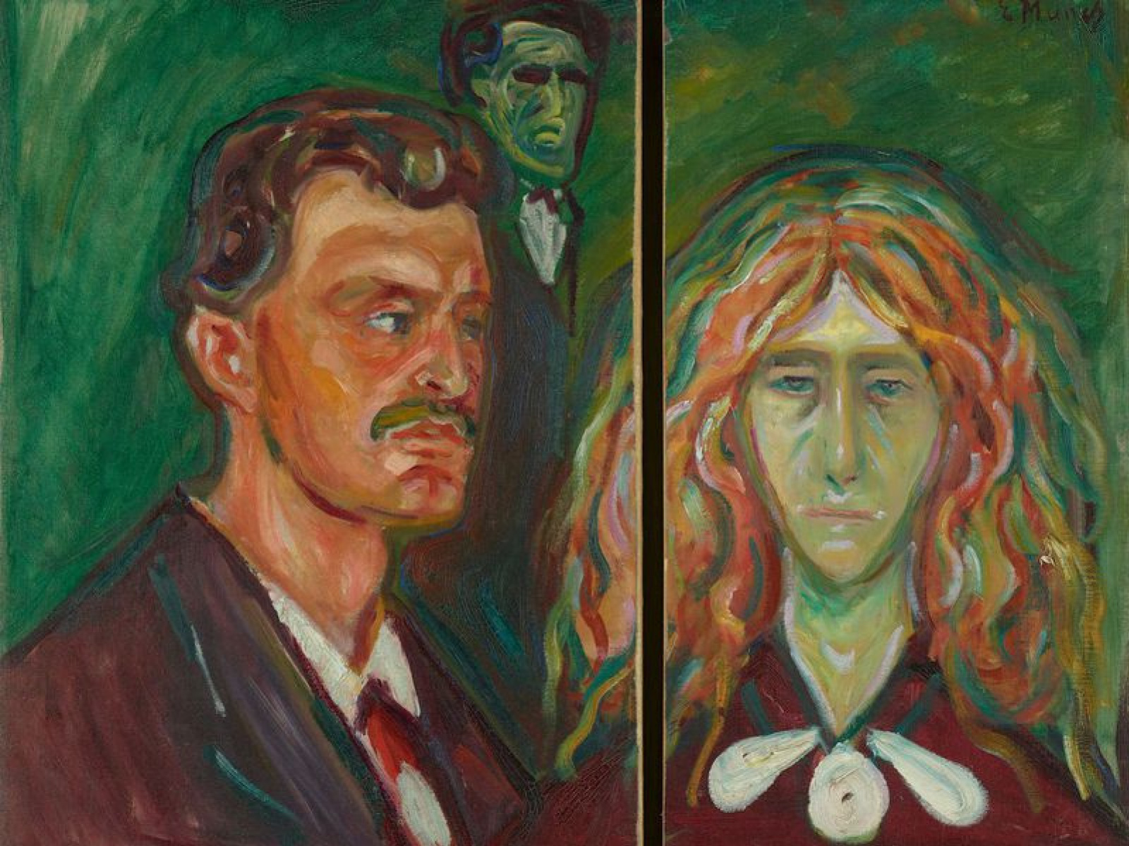 Love story in paintings: Edvard Munch and Tulla Larsen | Arthive