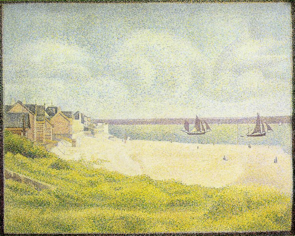Georges Seurat View Of Le Crotoy, 1889, 54×48 cm: Descripción de la ...