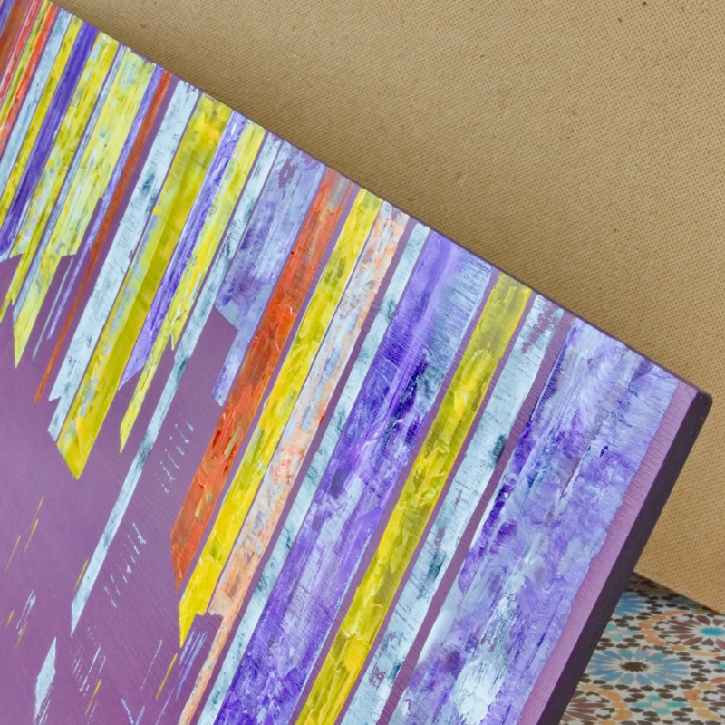 Aleks Andr Portland City Abstract Oil Painting, 1 2018, 90×25 cm ...