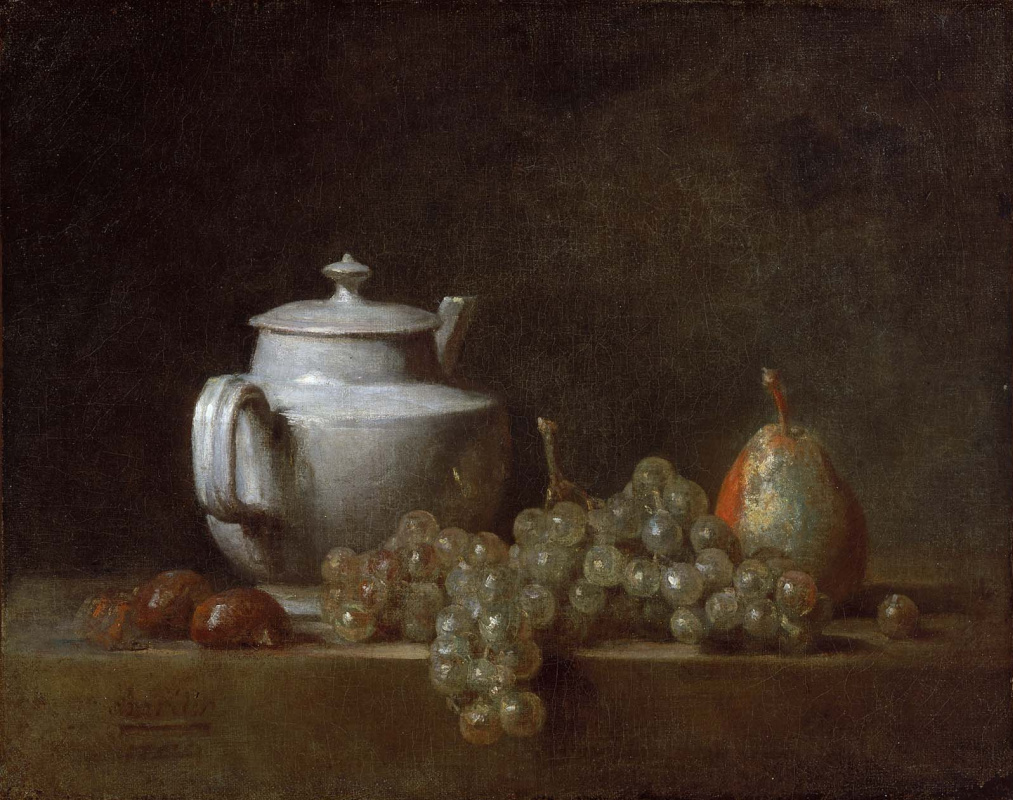 Jean Baptiste Simeon Chardin Nature morte avec une bouilloire, des ...