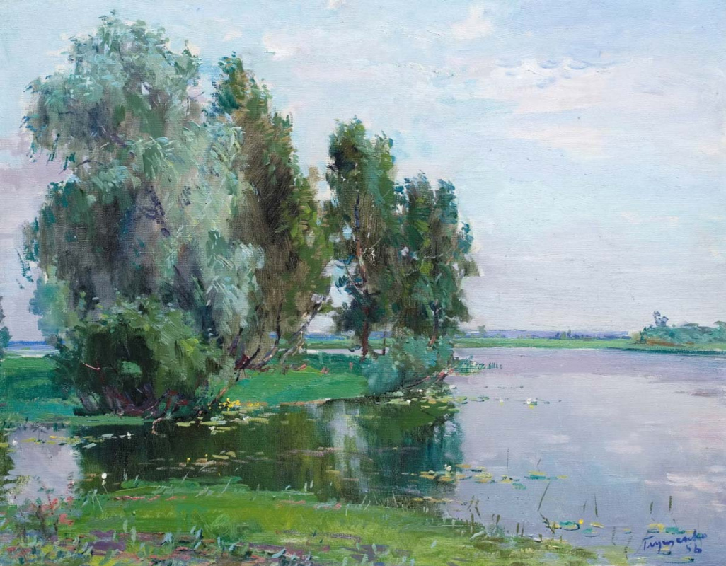 Nikolay Glushchenko Lirios de agua, 1956, 72×90 cm: Descripción de la obra | Arthive