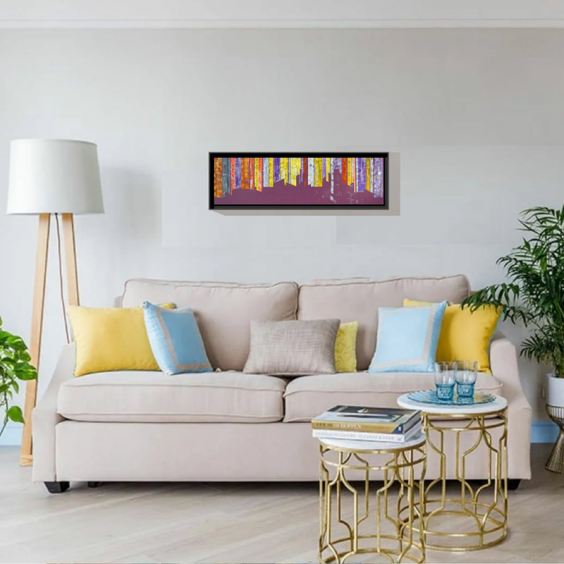 Aleks Andr Portland City Abstract Oil Painting, 1 2018, 90×25 cm ...