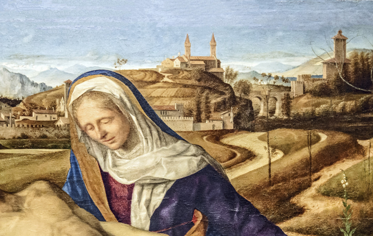 Buy a digital copy: Giovanni Bellini - Pieta. María en el fondo del ...