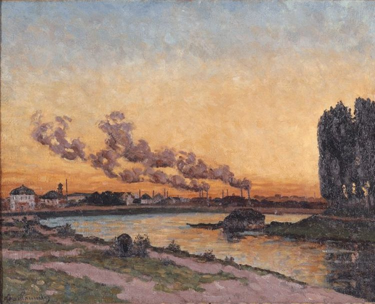 Sunset at Ivry, 1873, 81×65 cm by Armand Guillaumin: History, Analysis ...