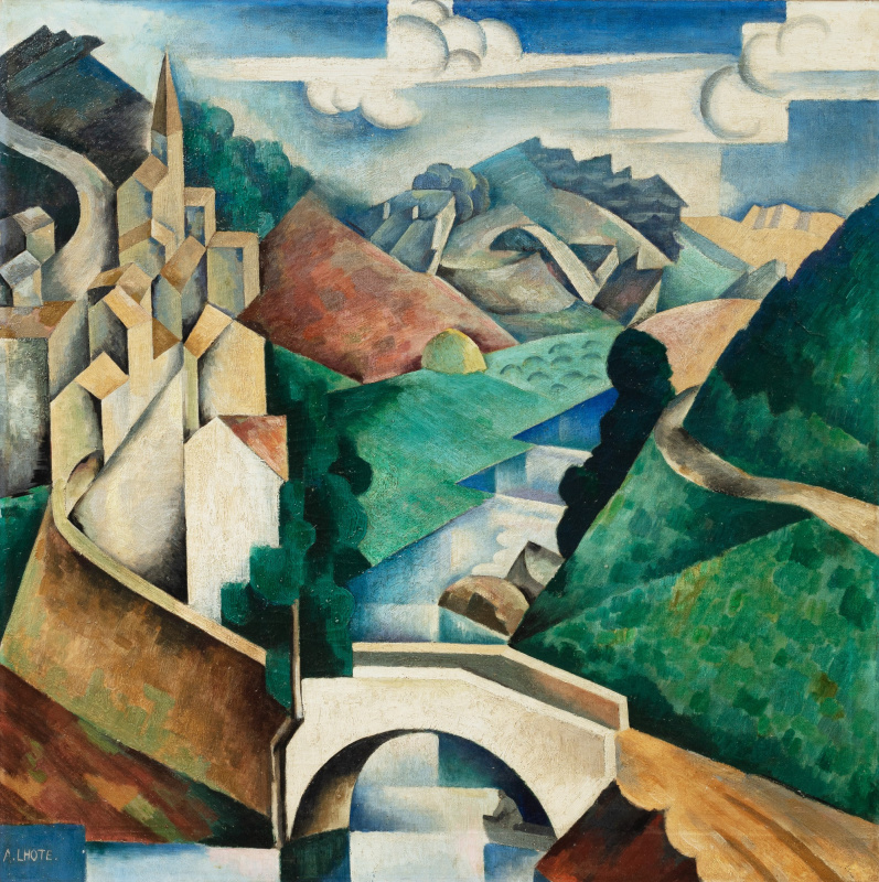 Andre Lot Landscape. Bridge and valley, 1912, 99×99 cm: Descripción de ...