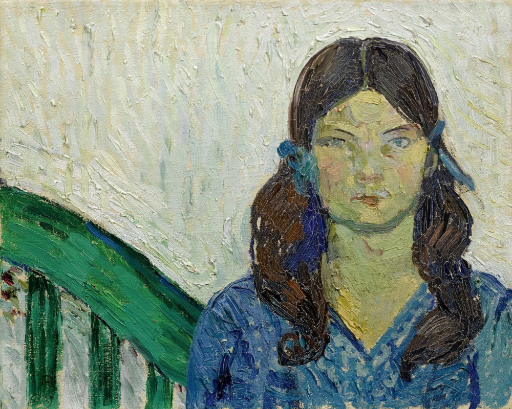 Cuno Amiet Portrait d'une jeune fille (Грети), 1909, 41×32 cm ...