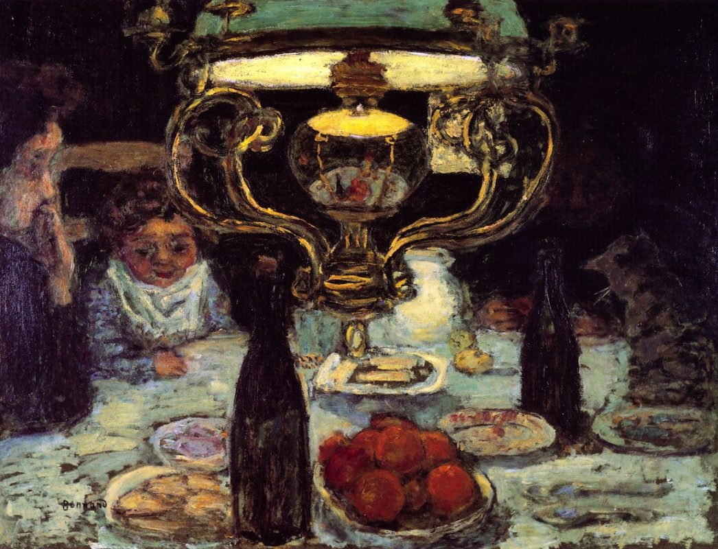 Pierre Bonnard Lamp, 1899, 70×54 cm: Descripción de la obra | Arthive