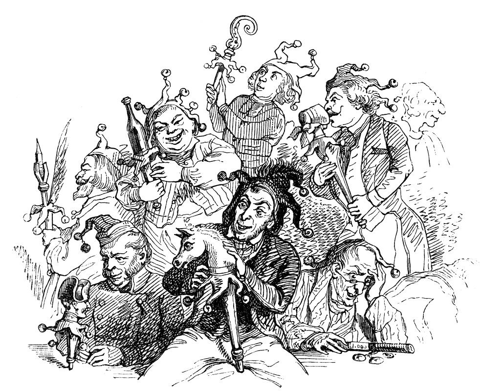 Jean Inias Isidore (Gerard) Granville Une série de "Cent Proverbes". Tout le monde pleure son ...