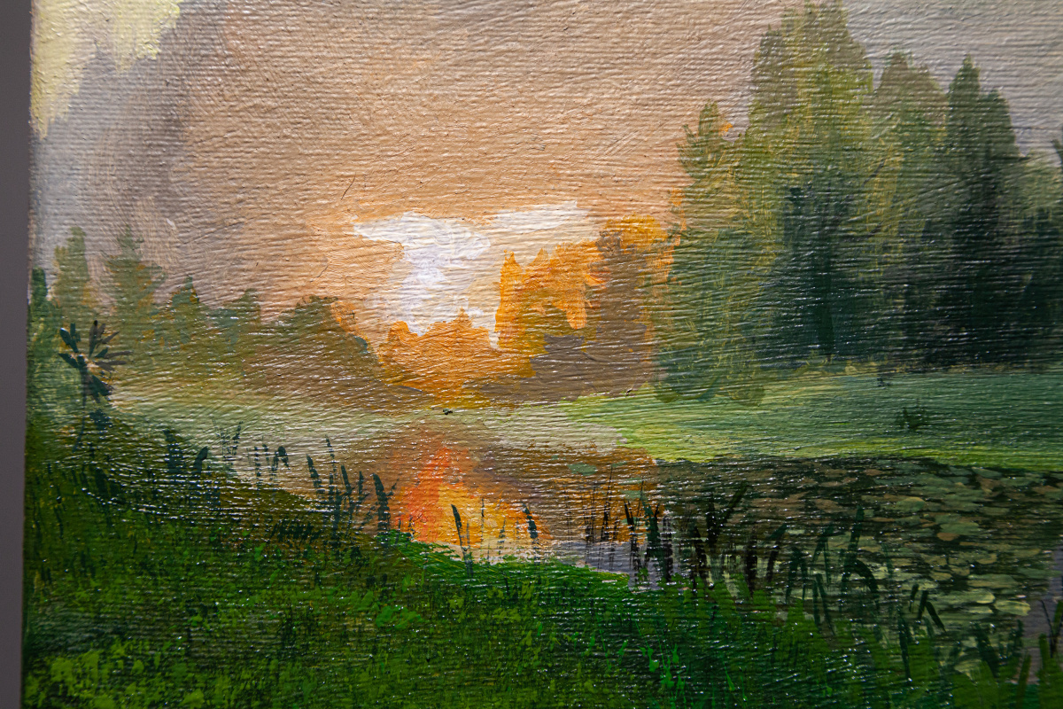 Дмитрий Лаук Cold morning, 08.02.2023, 35×30×4 cm: Descripción de la ...
