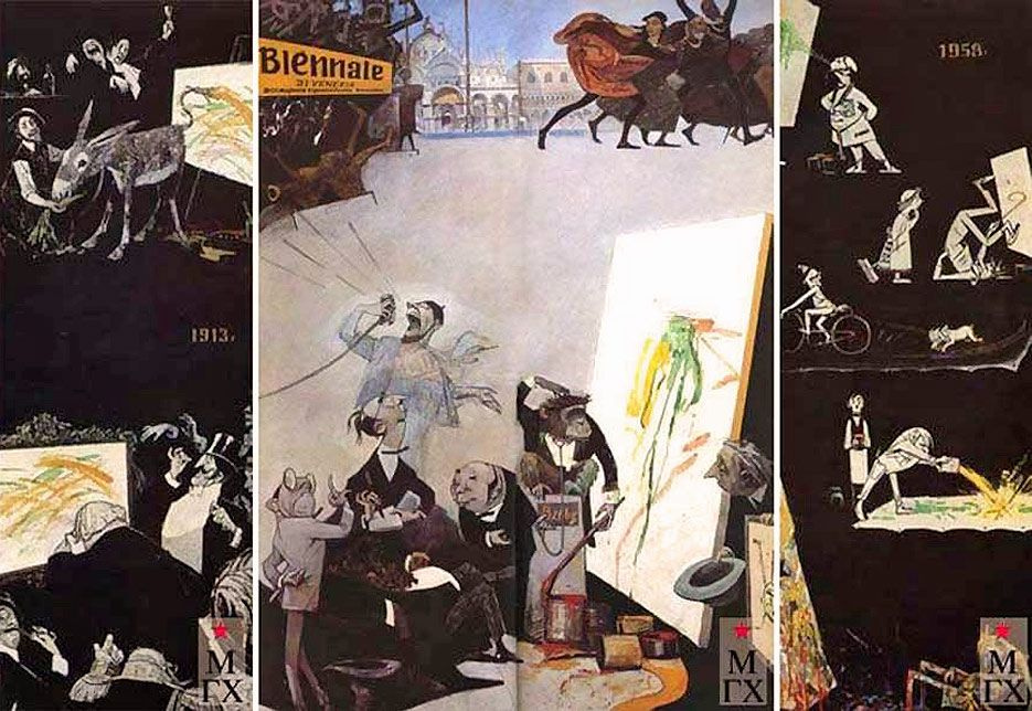 Fedor Pavlovich Reshetnikov Les secrets de l'abstraction. Triptyque ...