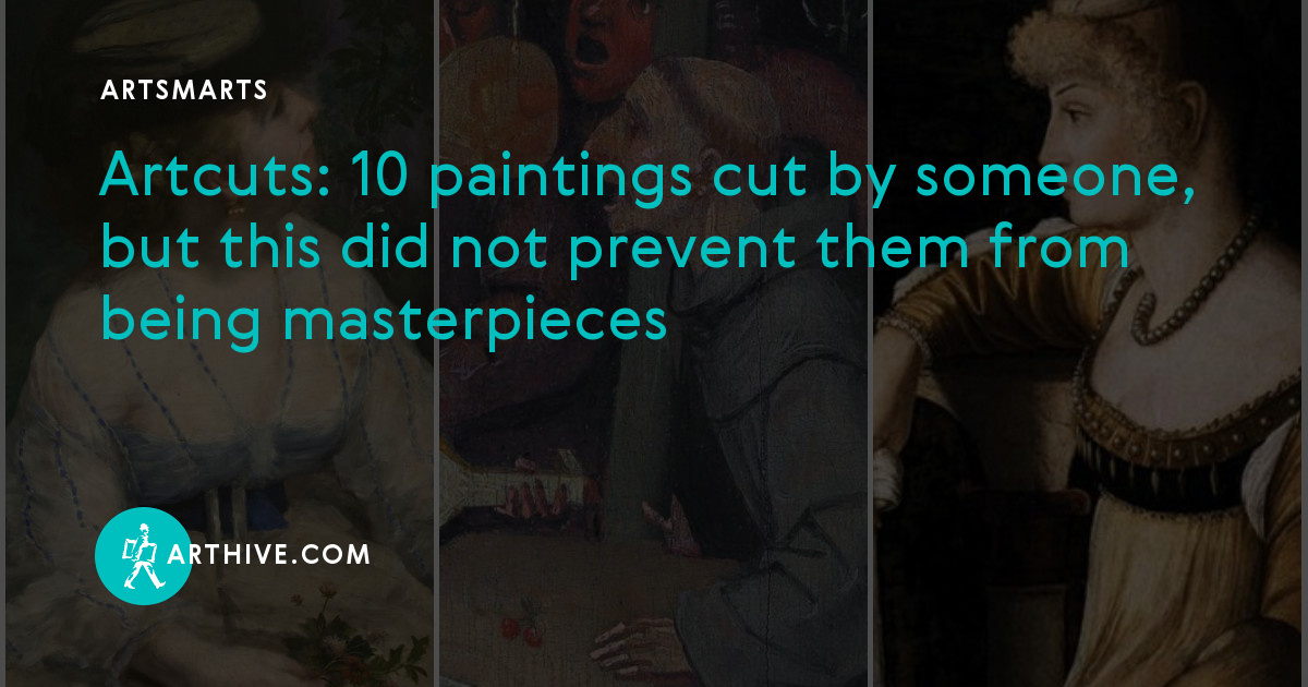 Artcuts: 10 paintings cut by someone, but this did not prevent them ...